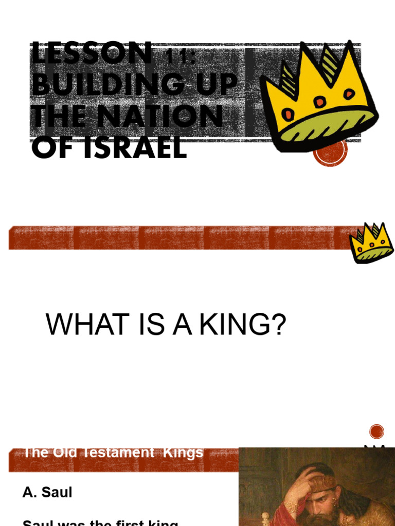 CLE GRADE 7 - Lesson 11 - Building Up The Nation of Israel | PDF ...