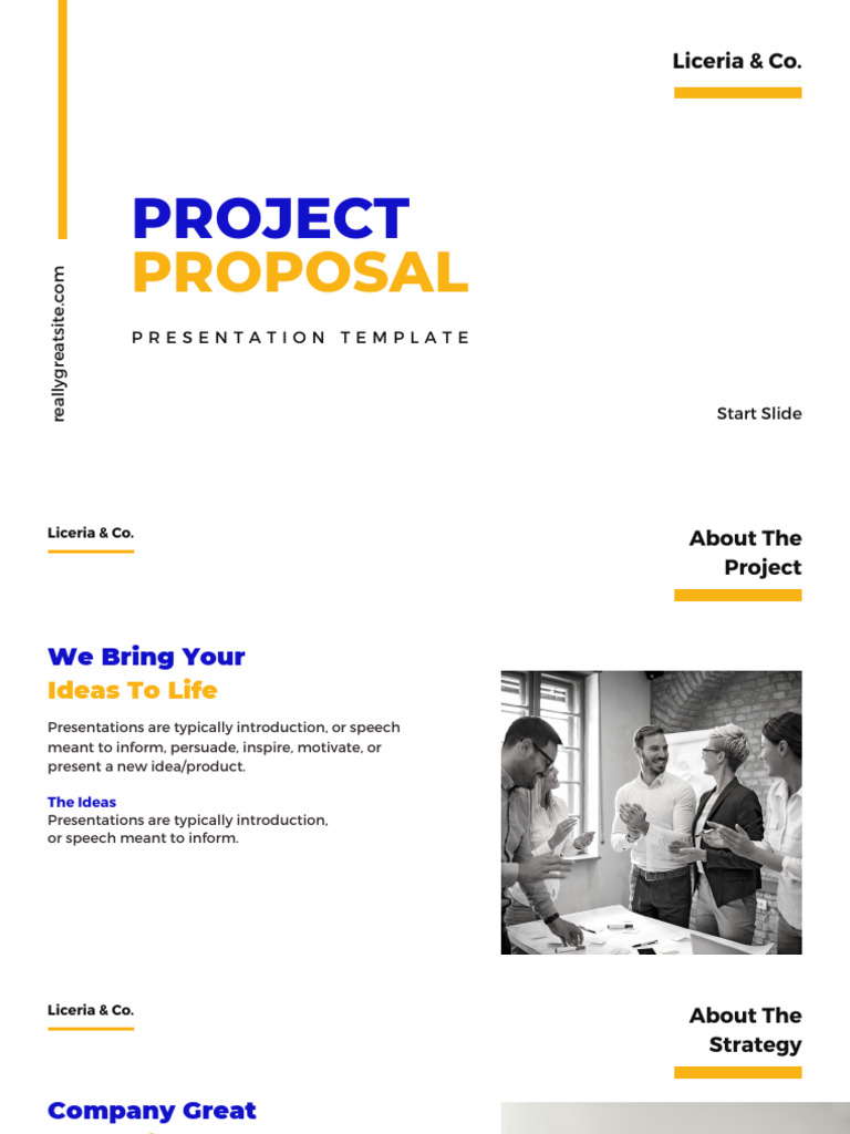 Blue and White Project Proposal - Presentation | PDF | Business Economics | Business