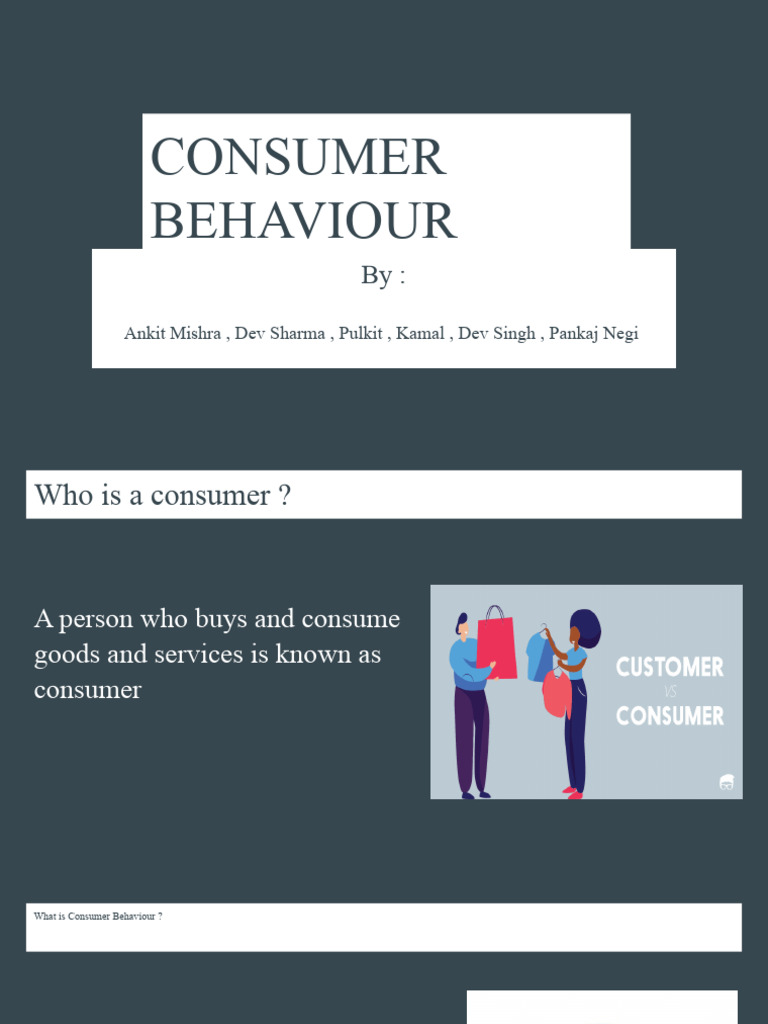 Consumer Behaviour Final | PDF | Behavior | Consumer Behaviour
