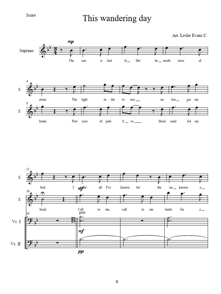 This Wandering Day Score | PDF