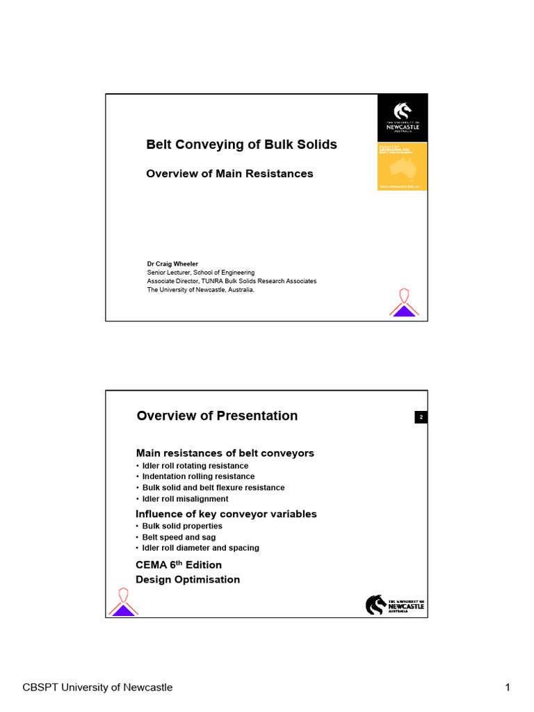 Belt Conveyor Resistance Overview | PDF | Belt (Mechanical ...