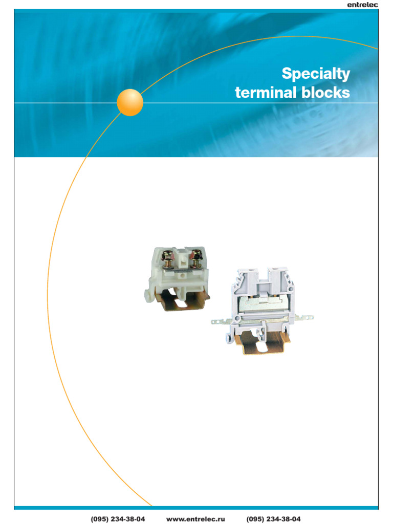 Specialty Terminal Blocks Overview | PDF | Thermocouple | Electricity