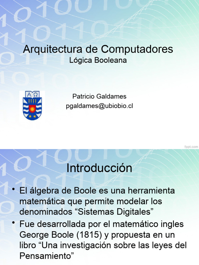 04 Lógica Booleana | PDF | Álgebra de Boole | Enseñanza de matemática