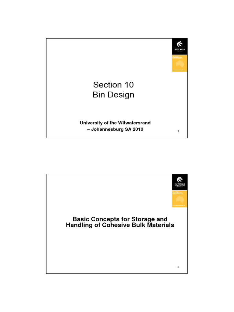 Lecture 10 Bin Flow | PDF | Friction | Yield (Engineering)