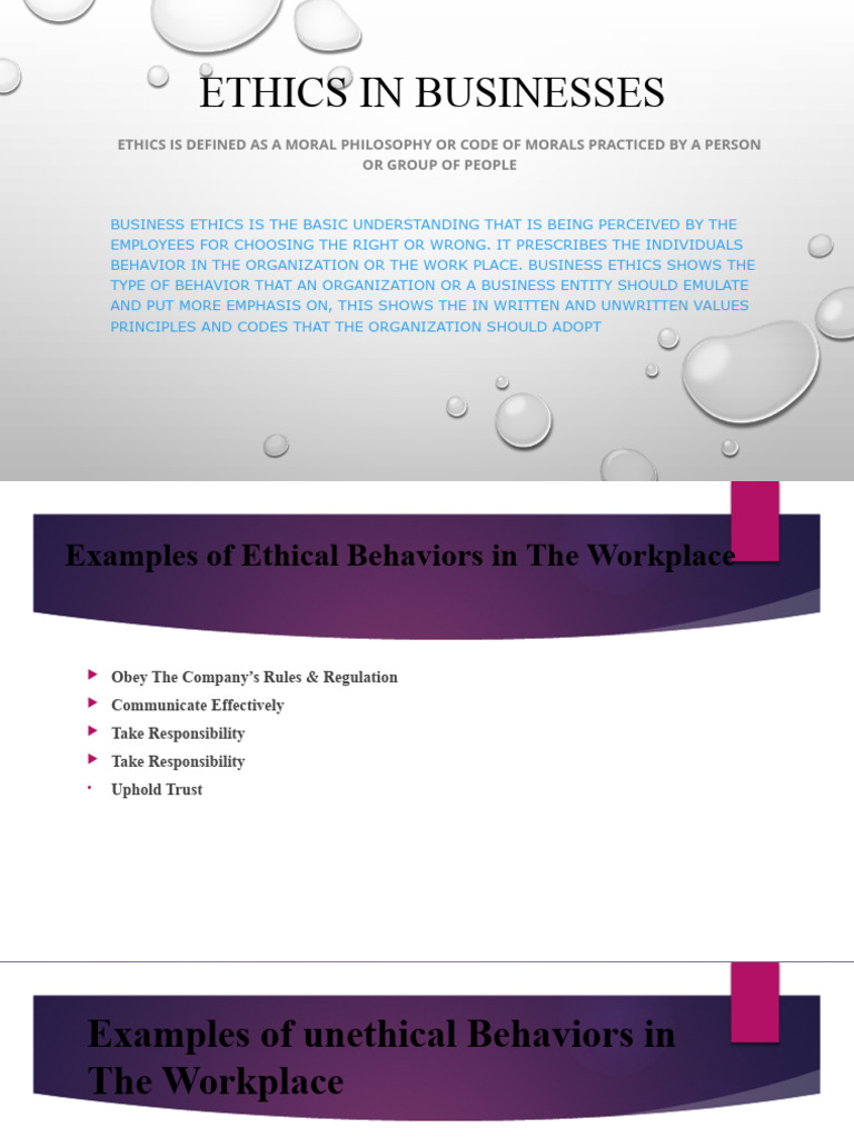 Jackson Ethics in Businesses | PDF | Business Ethics | Social Psychology