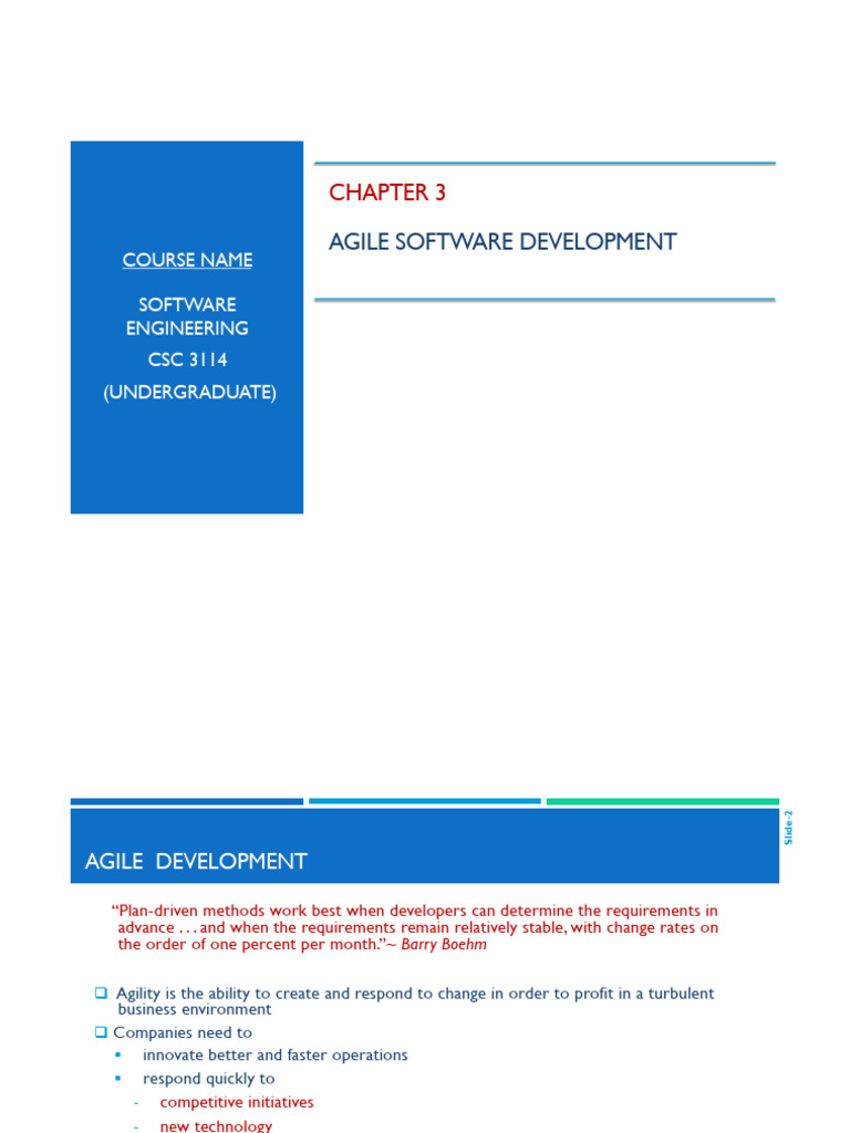 CH - 03 - Agile Software Development | PDF | Agile Software Development | Software Development ...
