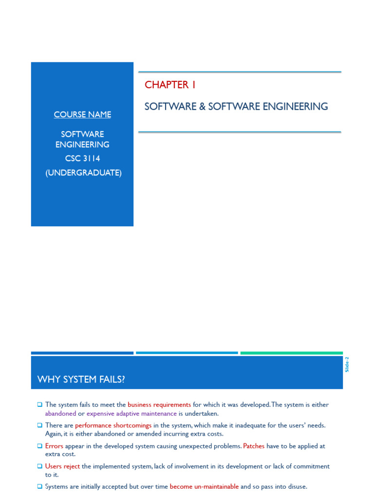 CH - 01 - Software and Software Engineering | PDF | Software | Computer Science