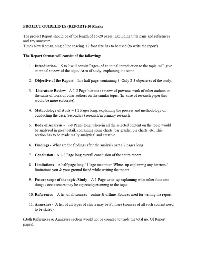 Project Guidelines for ICA 3 (1) | PDF