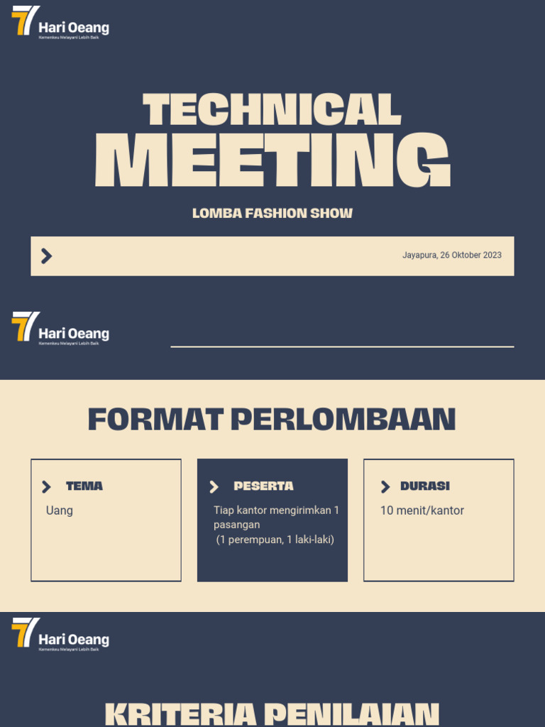 Contoh Bahan Technical Meeting Lomba | PDF