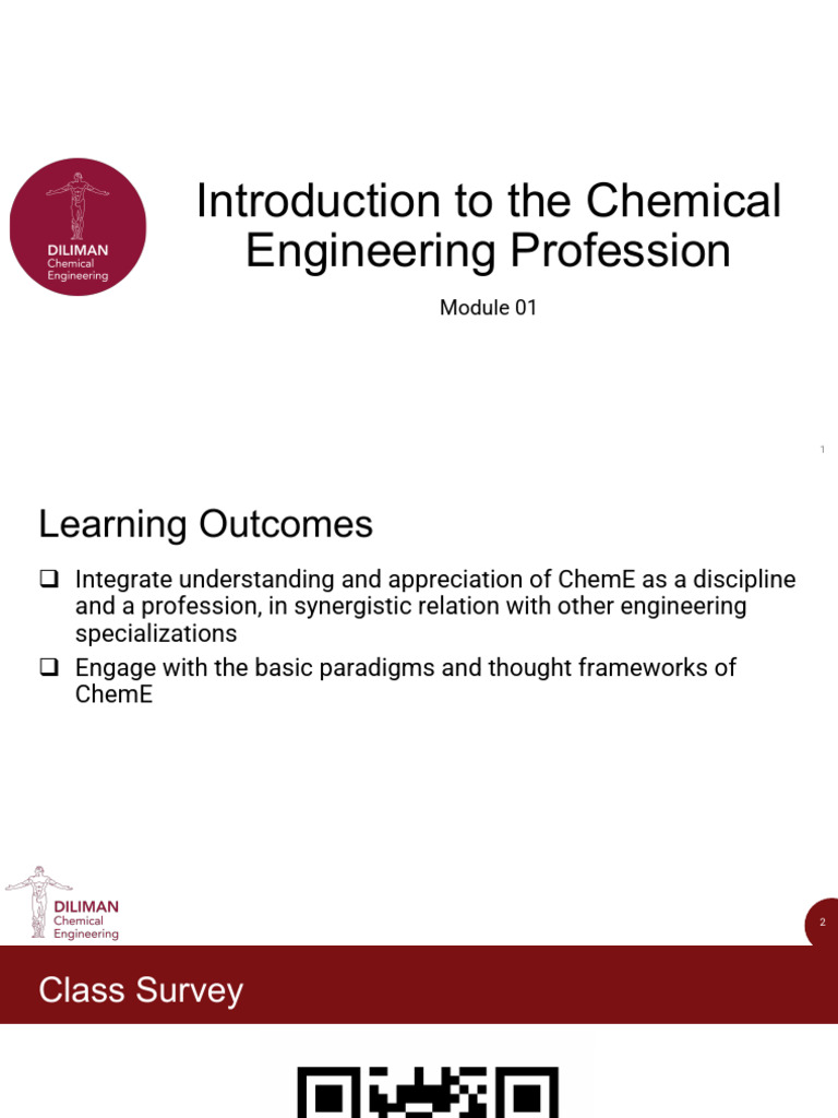 ChemE 2 Module 01 - Introduction to ChemE | PDF | Chemical Engineering | Chemistry