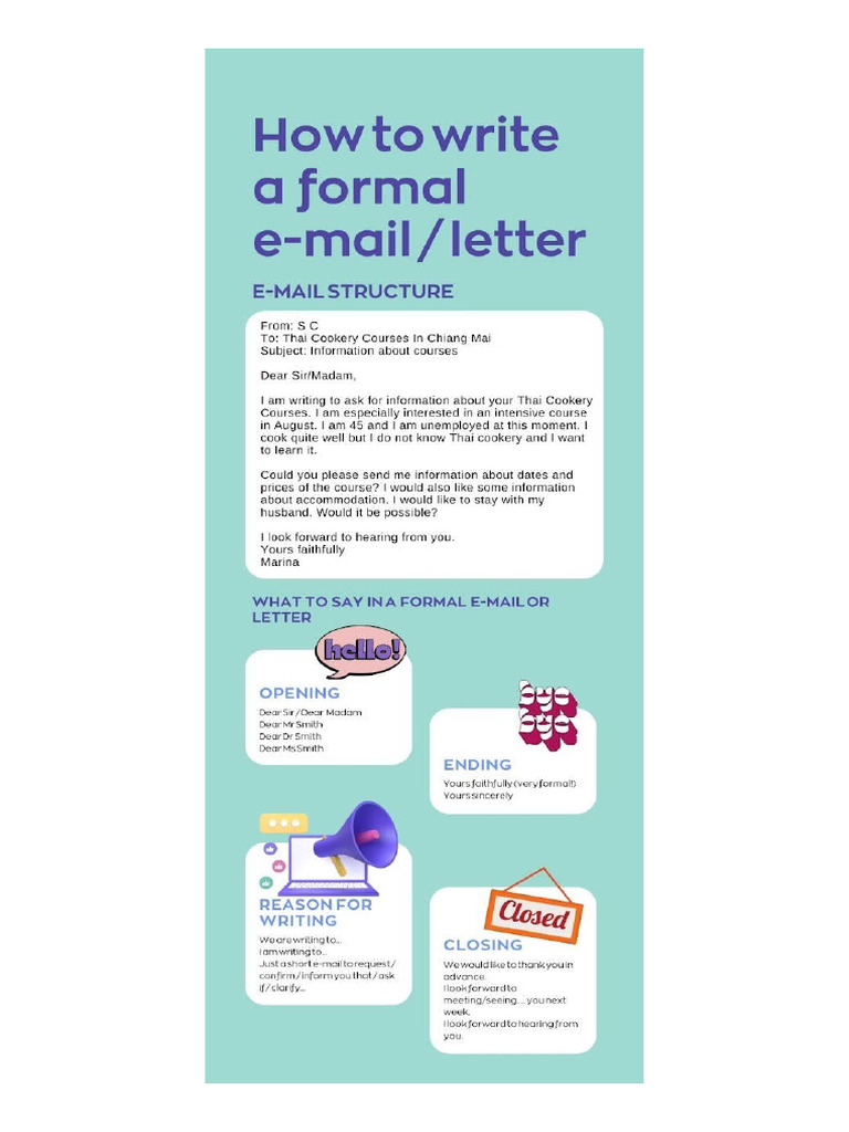 How To Write A Formal-Informal Email-Letter | PDF