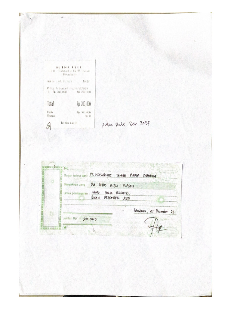 Nota Pulsa | PDF