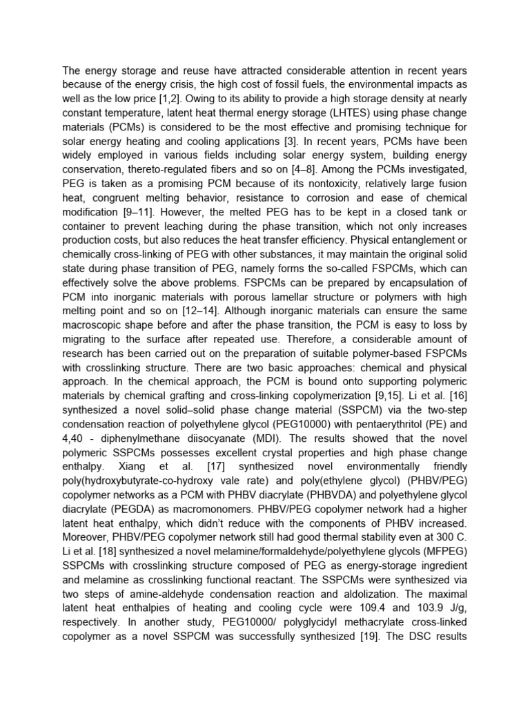 The Energy Storage and Reuse Have Attracted Considerable Attention in ...