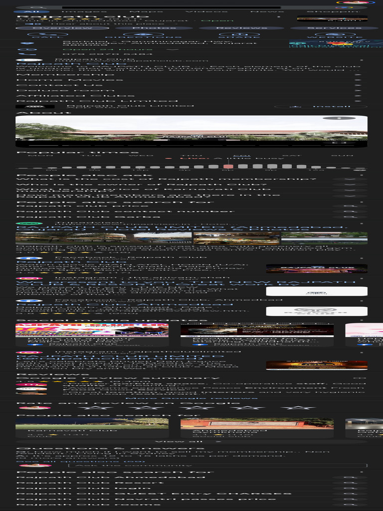 Rajpath Club Ahmedabad Overview | PDF