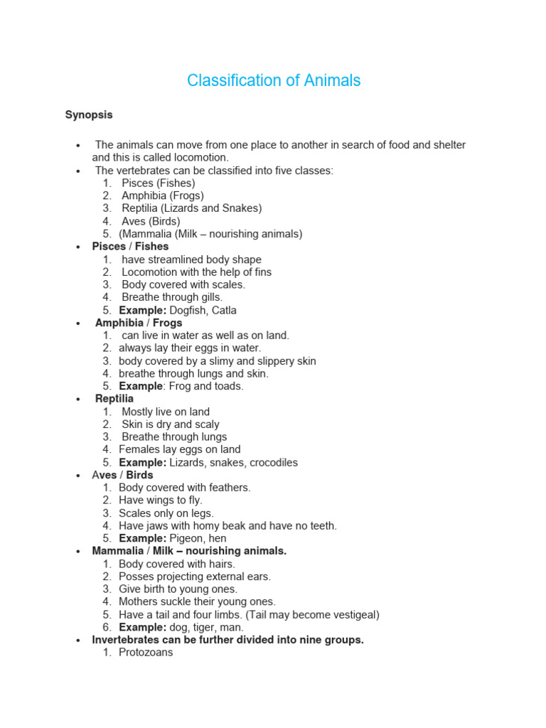 Selina Concise Biology Solutions Class 7 Chapter 3 Classification of ...