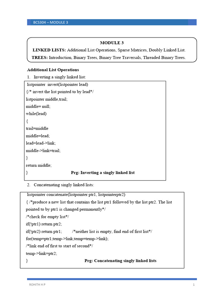 Dsa Module3 Pdf Algorithms And Data Structures 2809
