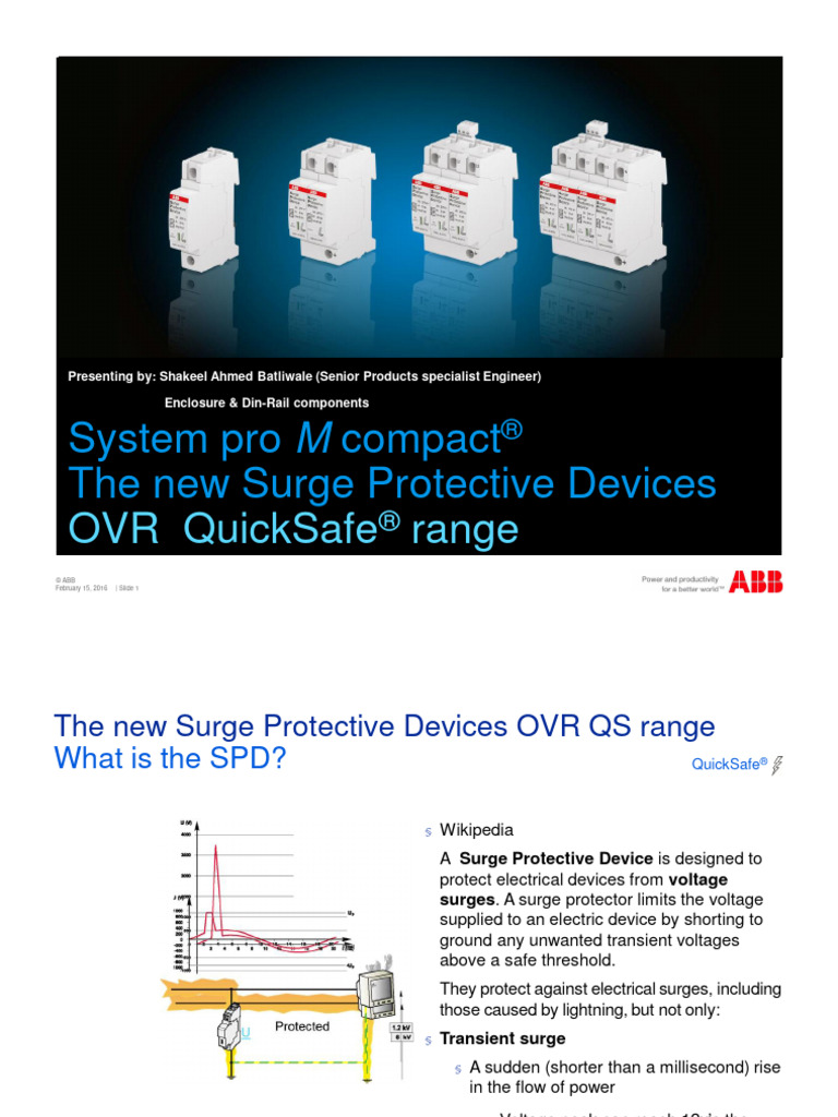 04 Ovr (Spd) Quicksafe | PDF | Electricity | Power Engineering
