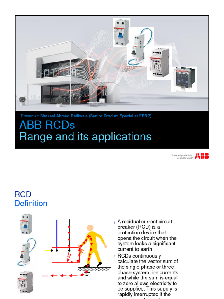 02 RCDs Range and Applications-Overview | PDF | Relay | Alternating Current