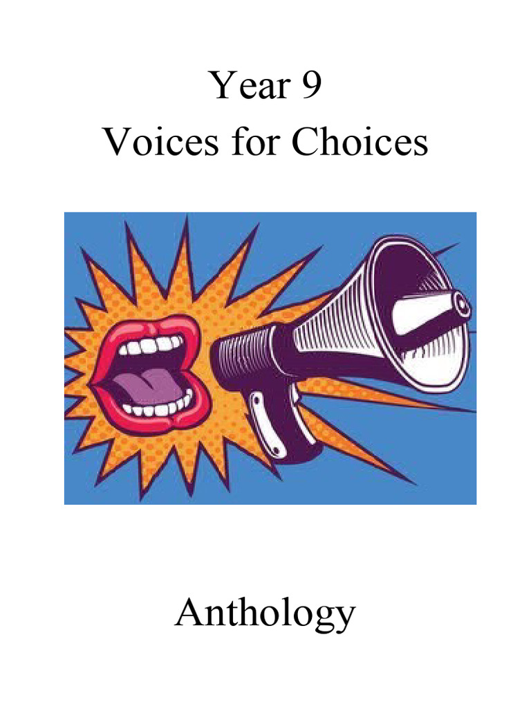 Lesson 1 Research Activity Voices For Choices Anthology Print For