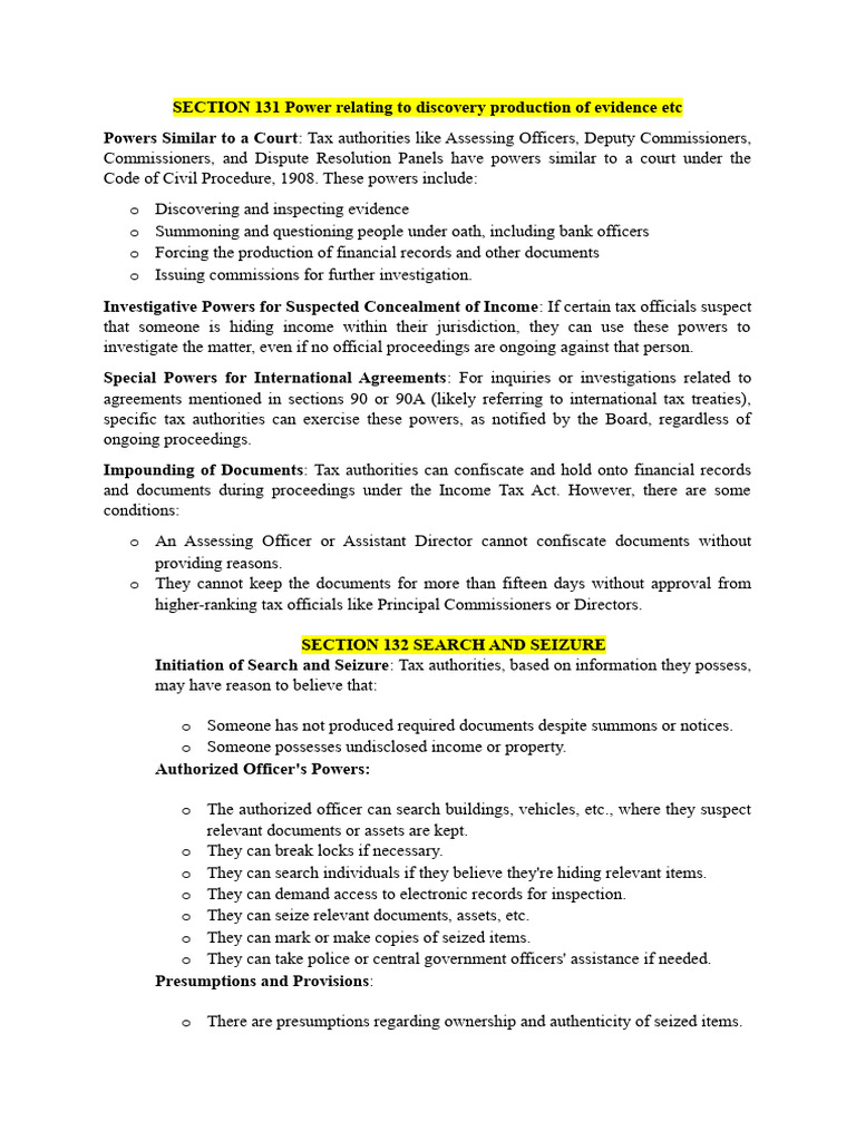 Power of Income Tax Authority | PDF | Taxes | Income Tax