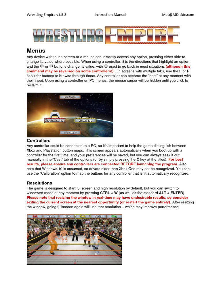Wrestling Empire tutorial | PDF | Professional Wrestling | Android ...