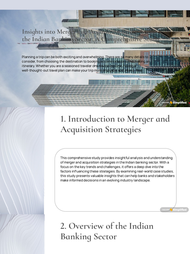 Insights Into Merger and Acquisition Strategies in The Indian Banking Sector A Comprehensive ...
