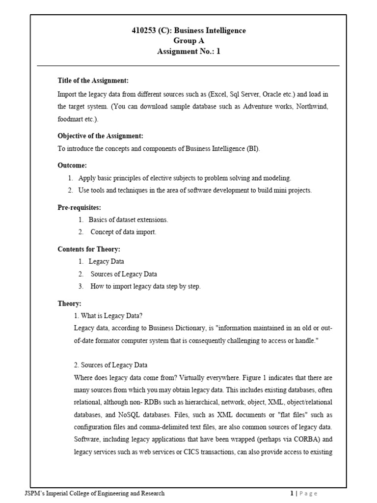 BI Lab Manual | PDF | Cluster Analysis | Computer Data