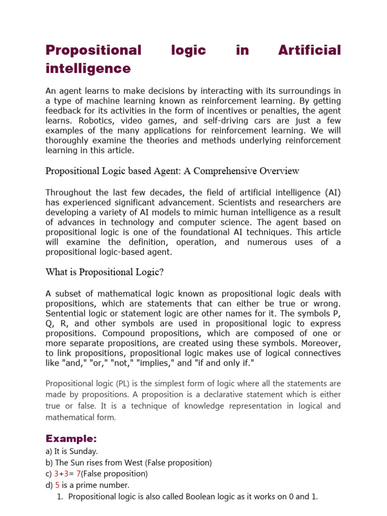Unit 2 1 | PDF | Logic | Inference