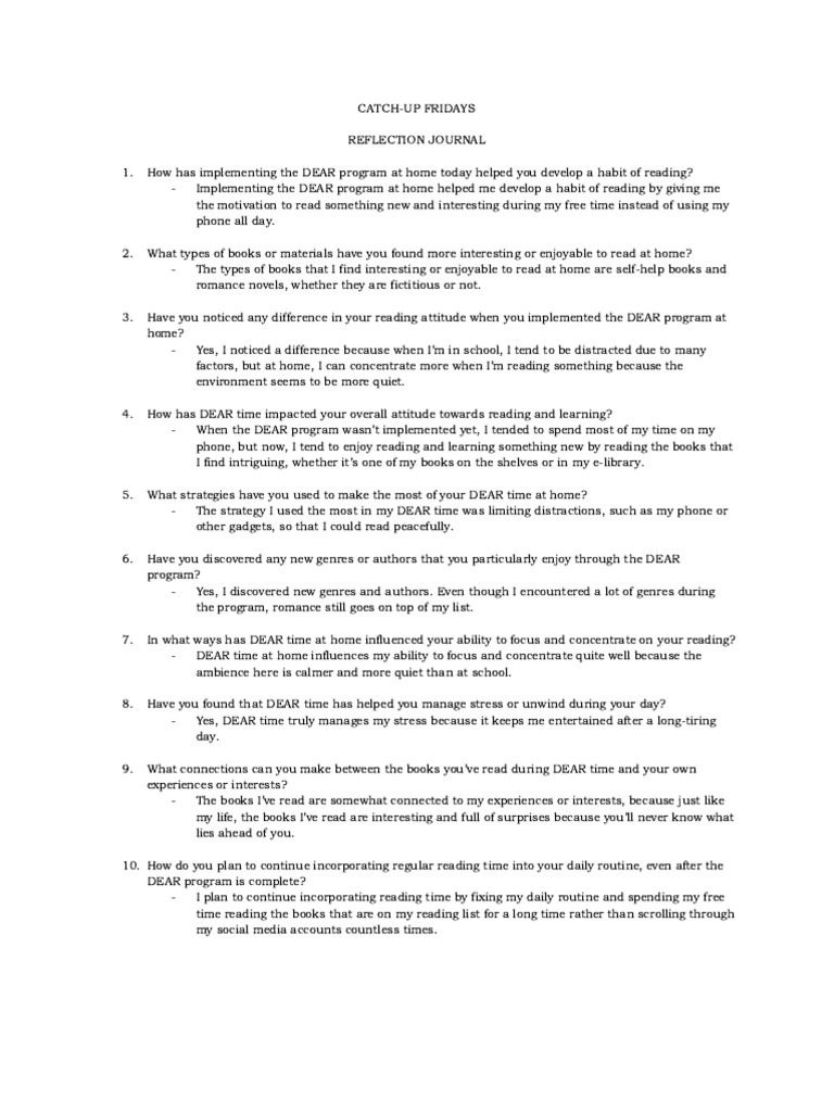 Catch-Up Fridays | PDF | Behavior Modification | Psychological Concepts