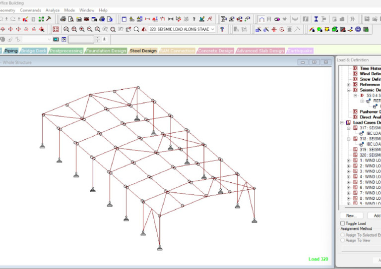 Seismic Load of Staad | PDF