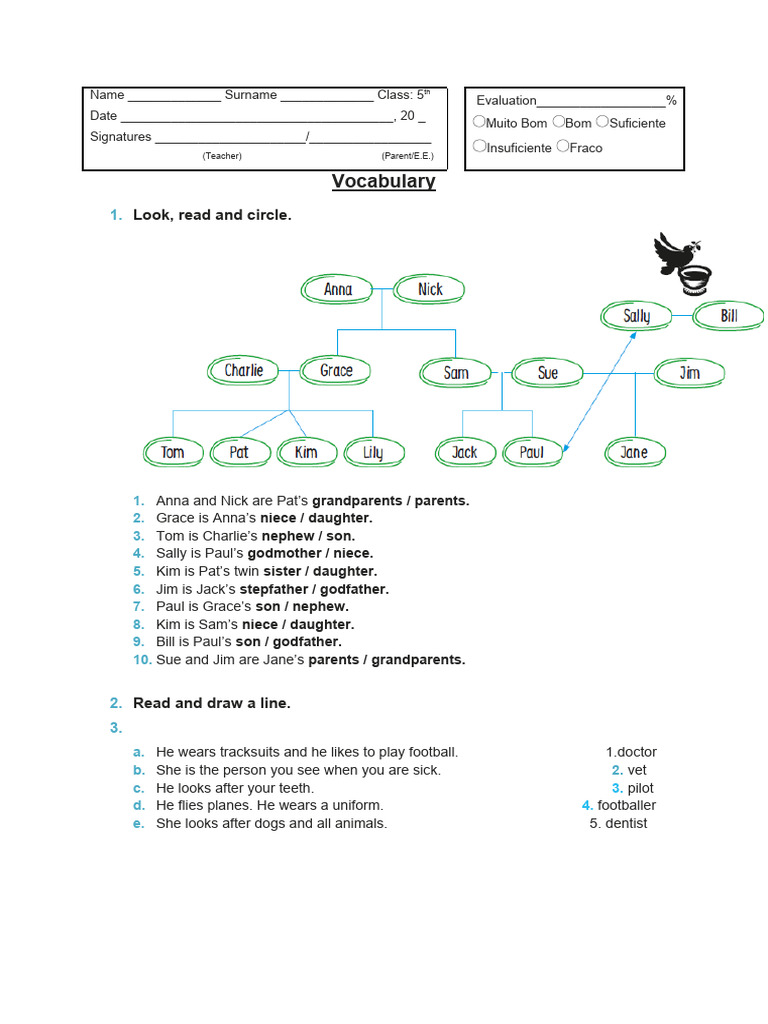 Test 5º Reading B | PDF