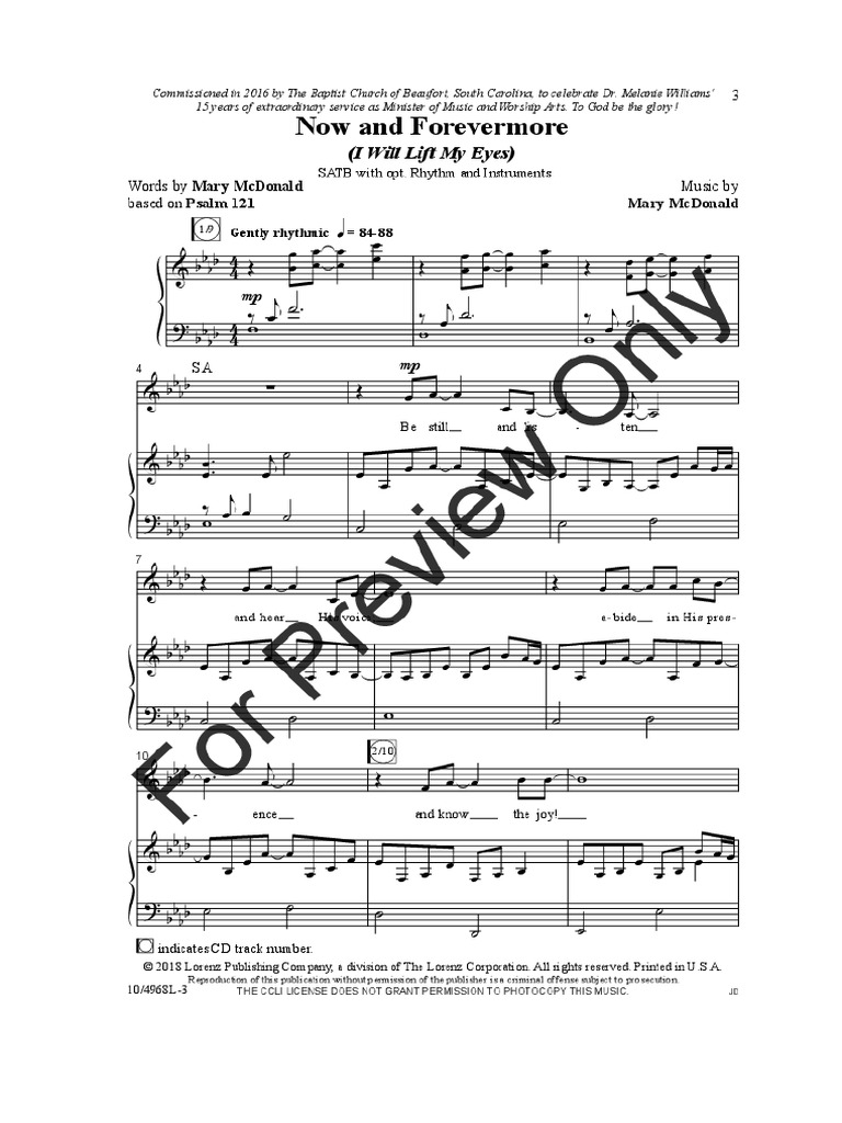 Now and Forevermore Music Sheet | PDF