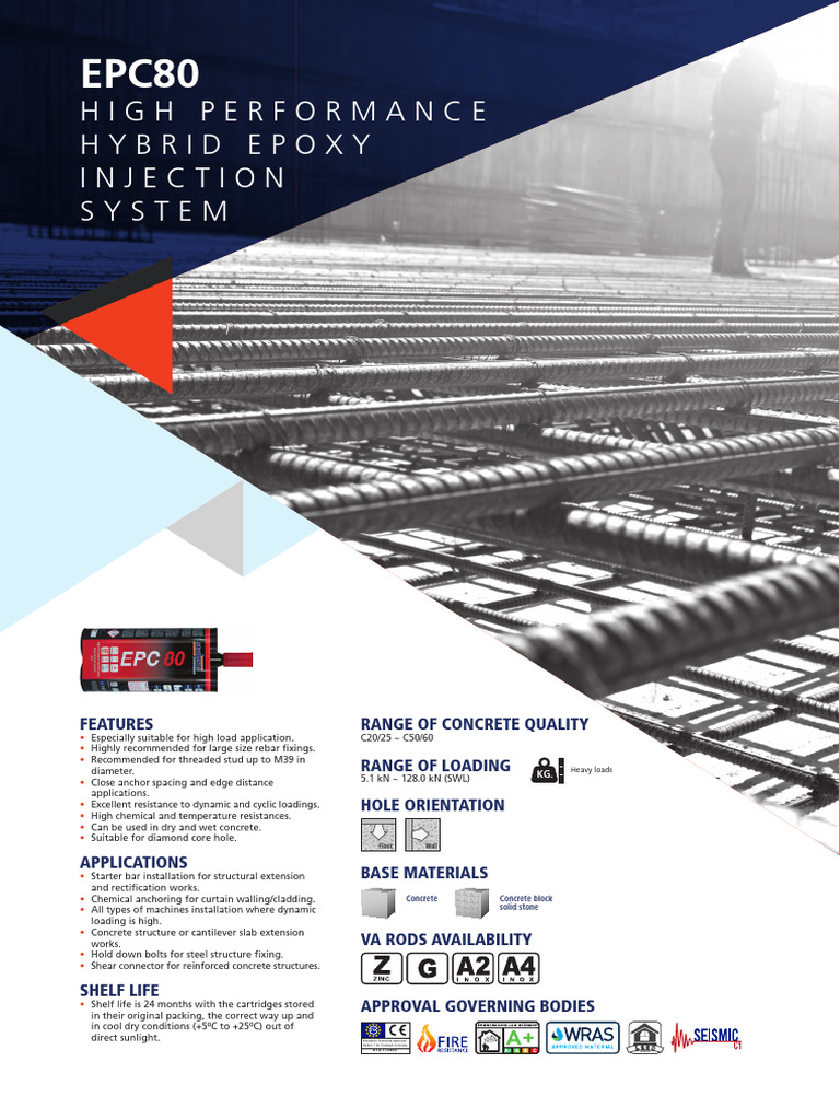 EPC80 High Performance Epoxy System | PDF | Concrete | Beam (Structure)