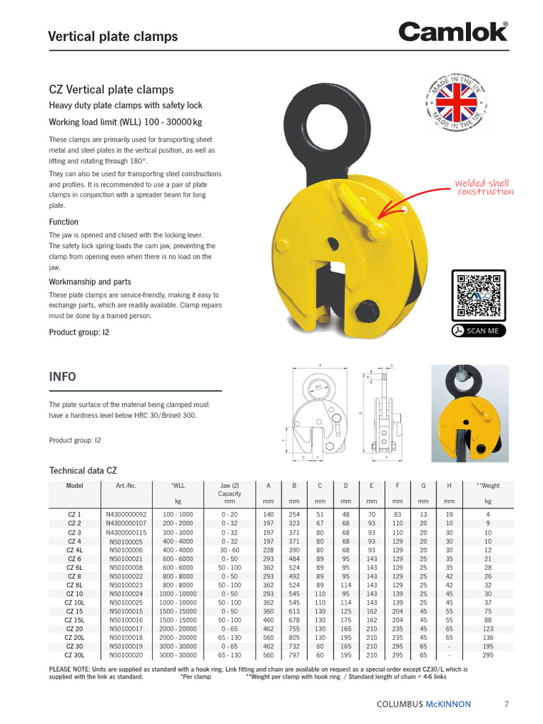Heavy Duty Vertical Plate Clamps | PDF | Mechanical Engineering