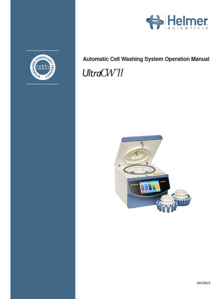 UltraCWII Operation Manual 360386 | PDF | Electric Motor | Washing Machine