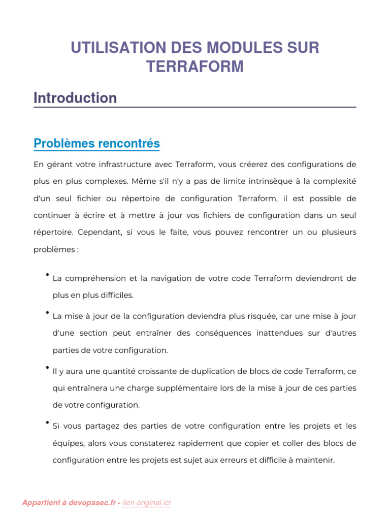 08 - Utilisation-Modules-Terraform | PDF | Internet | Internet et Web