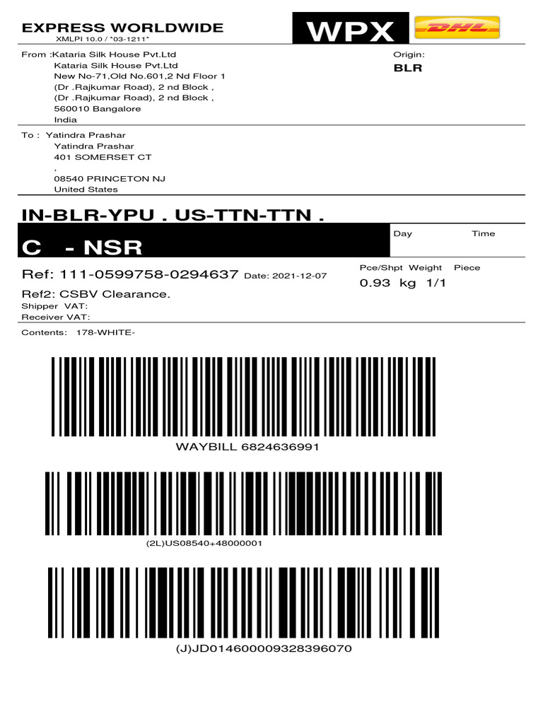 C - NSR: In-Blr-Ypu - Us-Ttn-Ttn | PDF