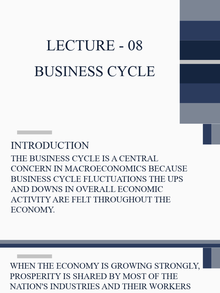 Macro Lec 08-1 | PDF | Business Cycle | Recession