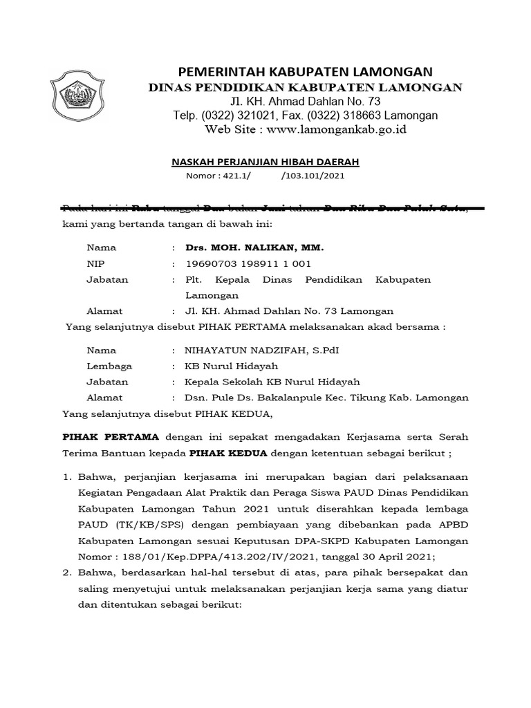 NPHD Ape Paud 2021 | PDF