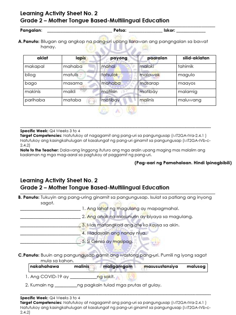 MTB-2 Las-2 Q4 | PDF
