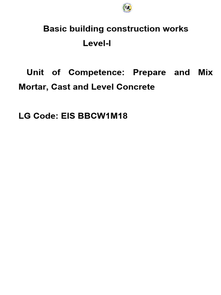 Legso Module 18 | PDF | Concrete | Lime (Material)