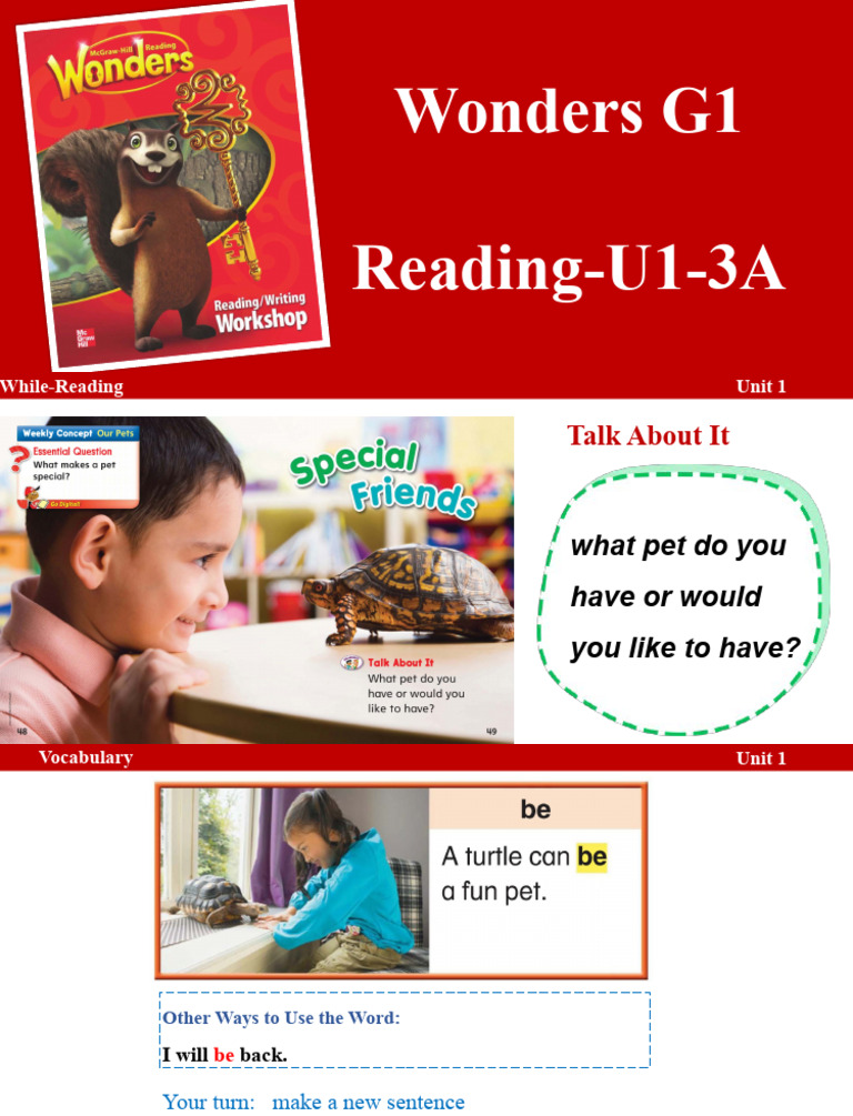 Wonders G1-U1-3A-A Pig For Cli | PDF | Foreign Language Studies | Self-Improvement