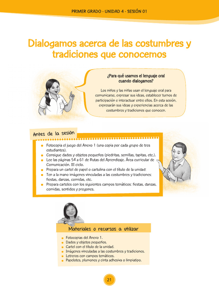 Dialogamos Acerca de Las Costumbres y Tradiciones Que Conocemos | PDF ...