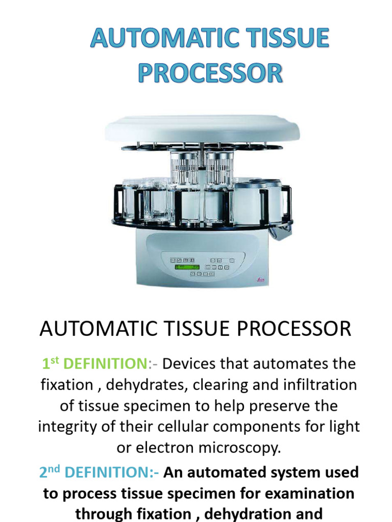 Automatic Tissue Processor | PDF