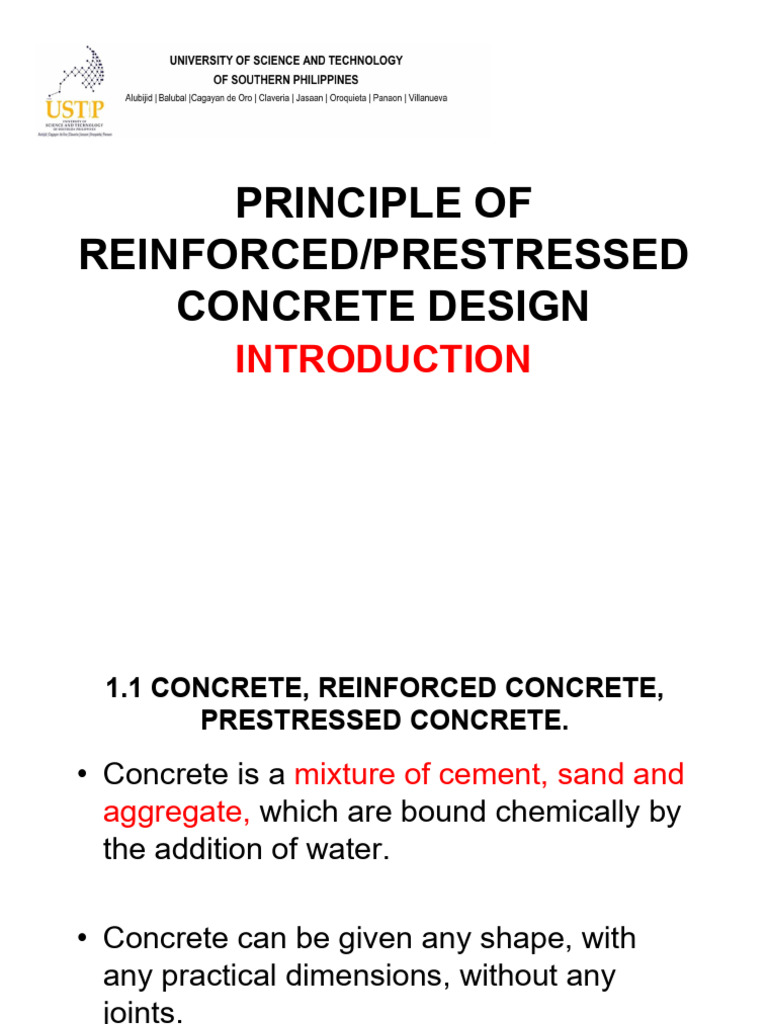 Lec 01 Intro | Download Free PDF | Reinforced Concrete | Concrete Lec 01 Intro | Download Free PDF | Reinforced Concrete | Concrete