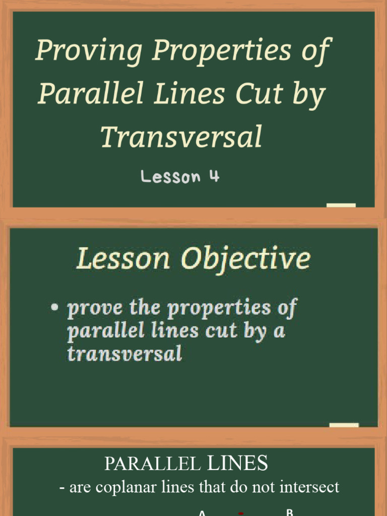 Properties of Parallel Lines and Transversals | PDF | Euclidean Geometry | Euclid