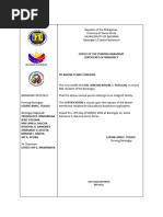 Barangay Certification Forms | PDF | Philippines
