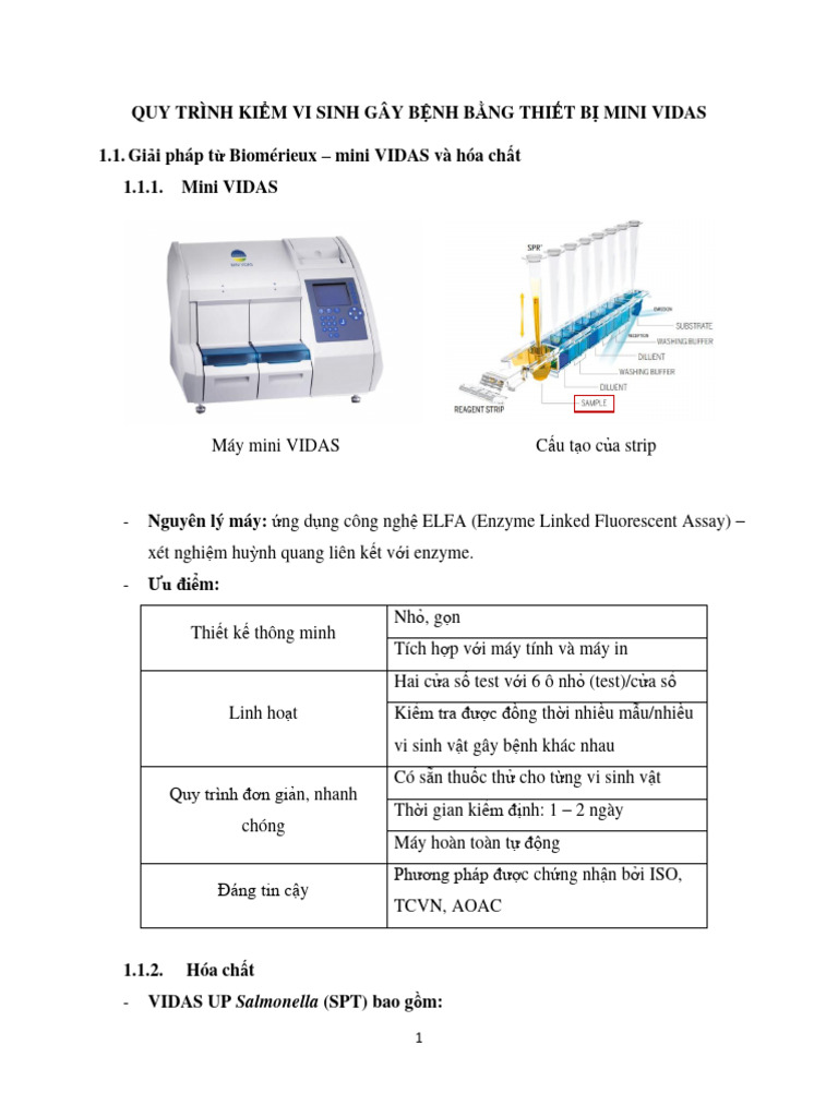 Routine Process - Mini VIDAS - Sal 0 L.mono | PDF