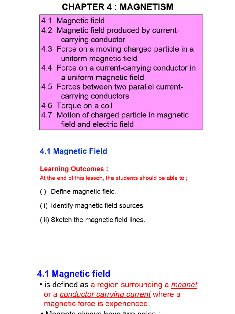 Chapter 4 Phy | PDF | Magnetic Field | Mass Spectrometry