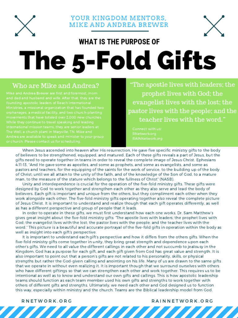 Understanding the Five-Fold Ministry | PDF | Apostle | Jesus
